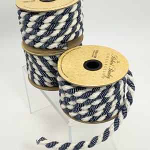 Blue and White Twisted Rope Decorative Rope Nautical Ribbon Craft Trim ...