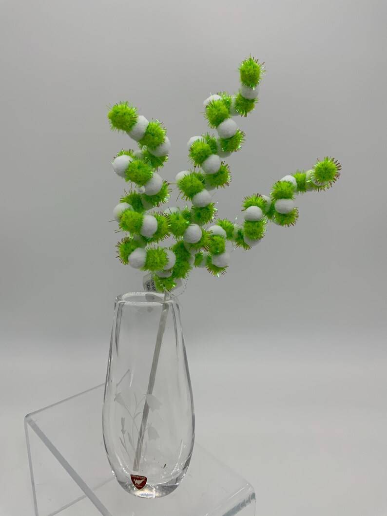 White & Green Decor Pick; Table Decor Accent; DIY Centerpiece Pick ...