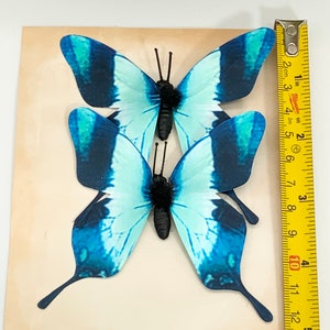 Blue Artificial Butterflies (set of 2), Floral Embellishment Decor - Etsy