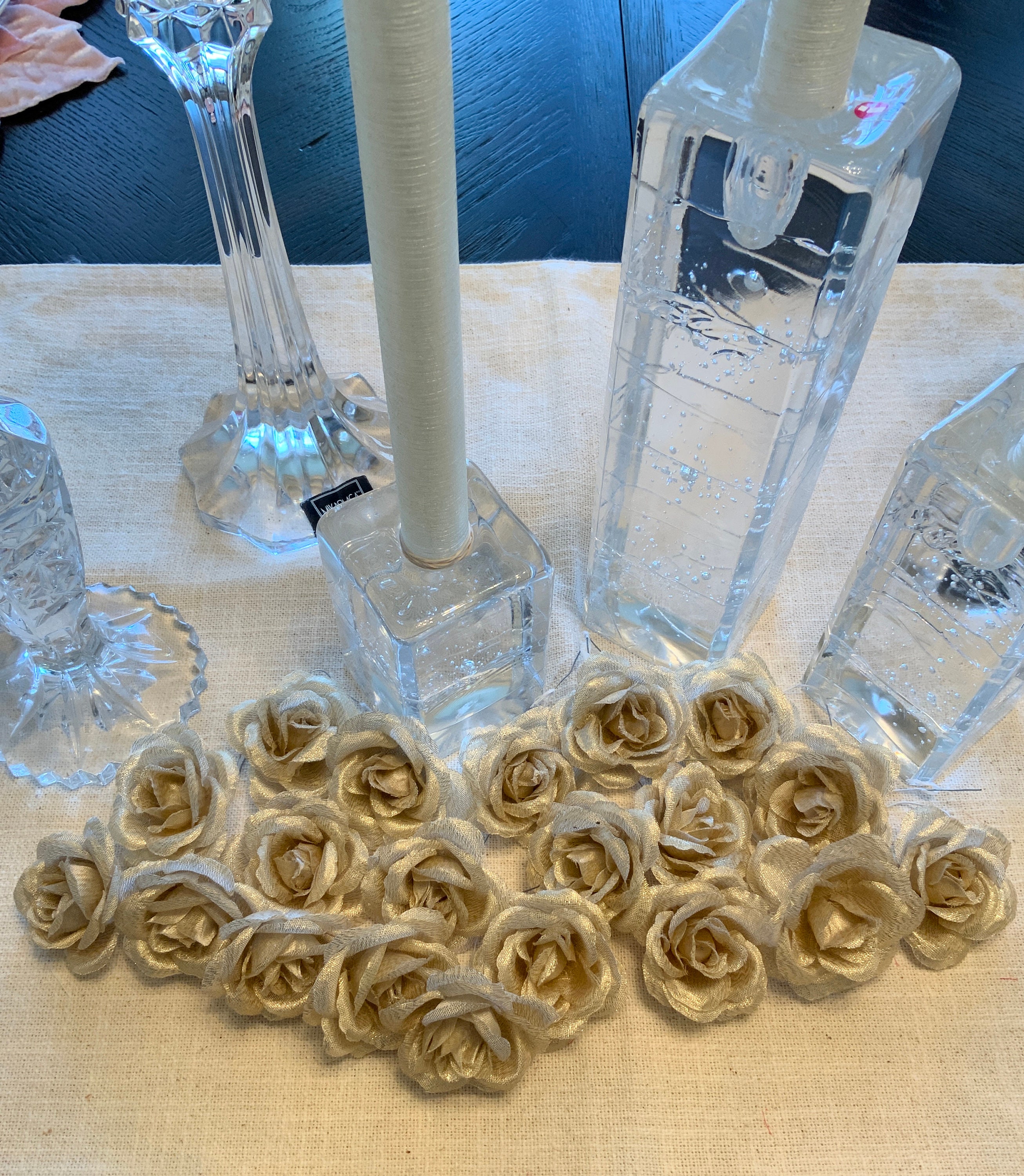 20 Gold Mini Roses DIY Wedding Arrangement Small Gold Roses Party ...