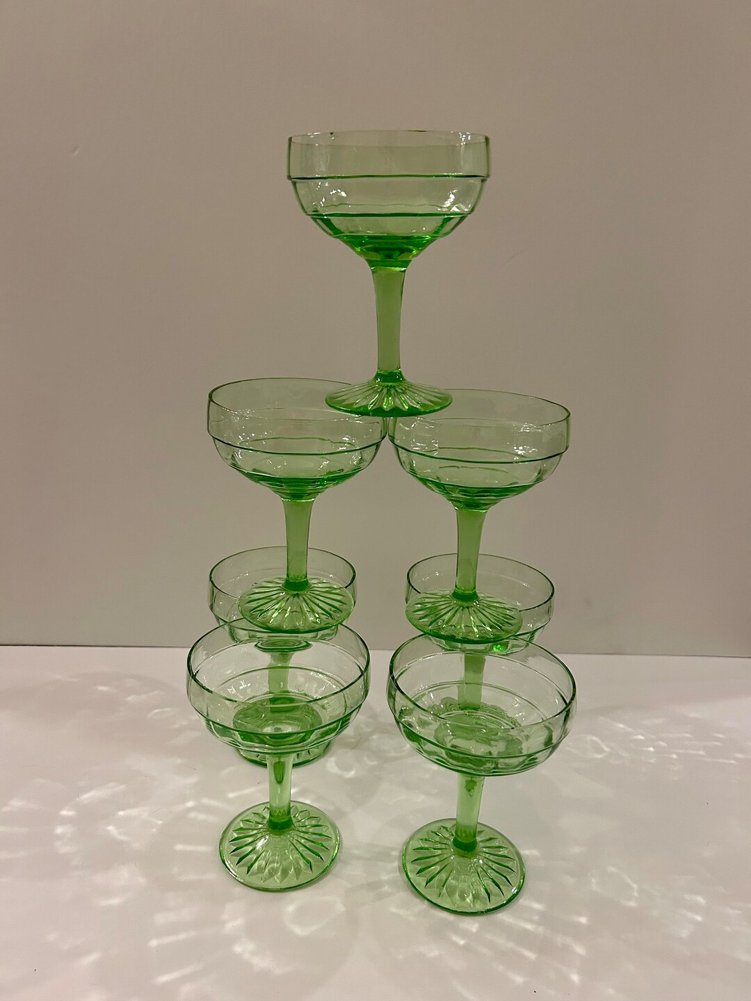 Liquor Cocktail Block Optic Green by ANCHOR HOCKING - Etsy