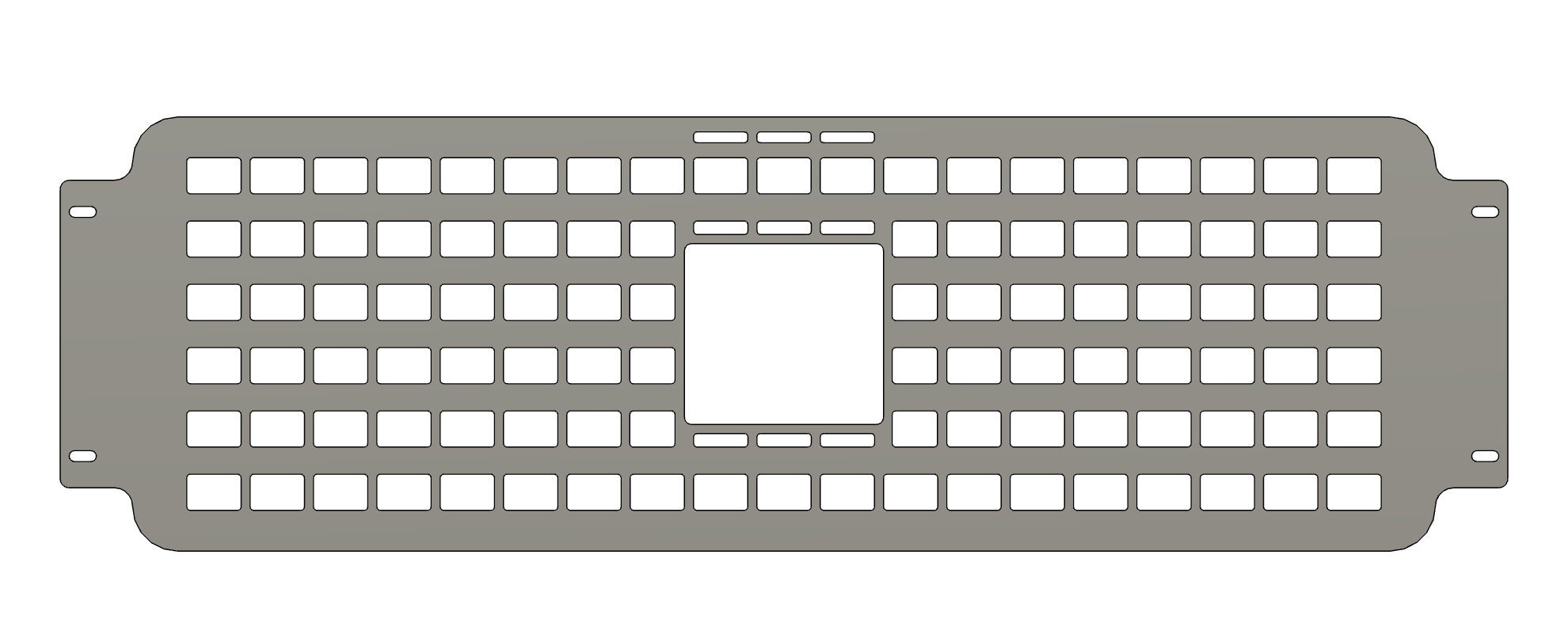 DXF Chevrolet Colorado Rear Roof Molle Panel DXF - Etsy