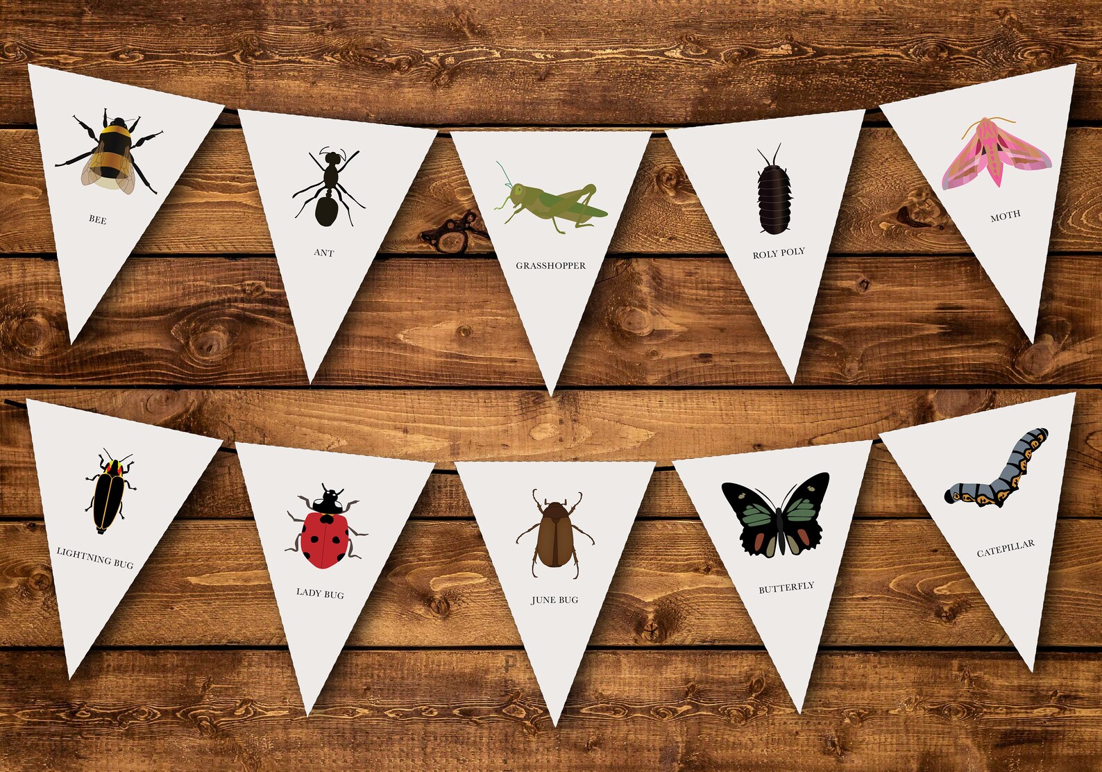 Instant Download Bug Banner | Printable PDF Banner - Etsy