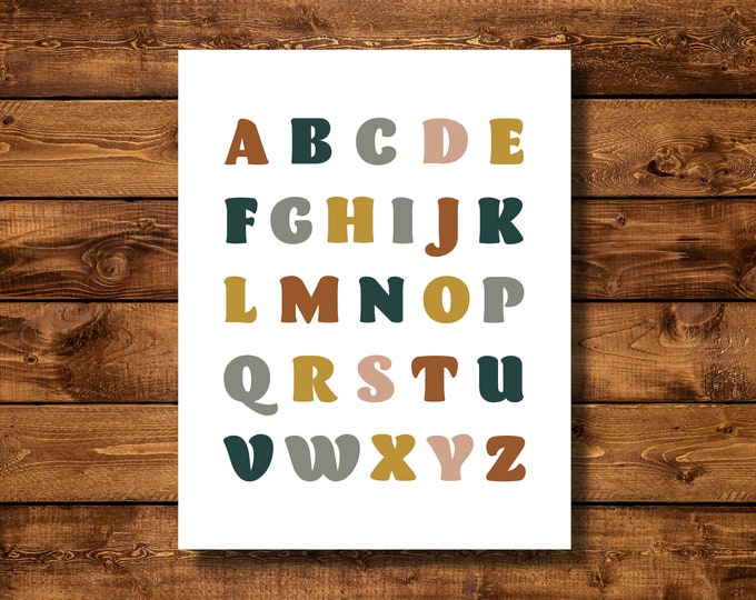 Playroom Printables, Playroom Alphabet Instant Download, Playroom Wall ...
