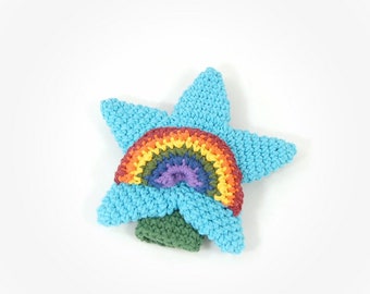 Rainbow Tree Topper - Etsy