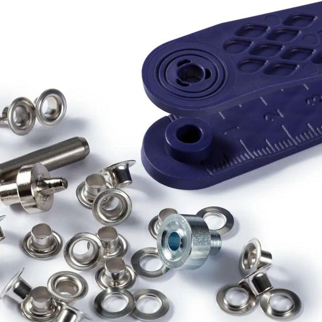 Prym 50 Eyelets and Washers, 4.0 Mm, Silver-colored, Sewing Accessories ...