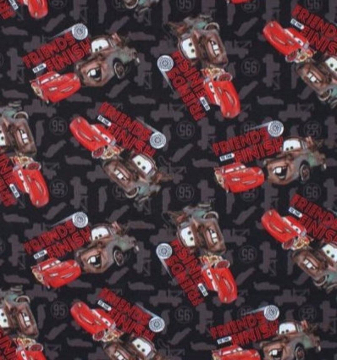 Cotton CARS, Disney, Black, Cars, Tow Truck, Cotton Fabric, Patchwork Fabric, Fabric, 0.50 M - Etsy