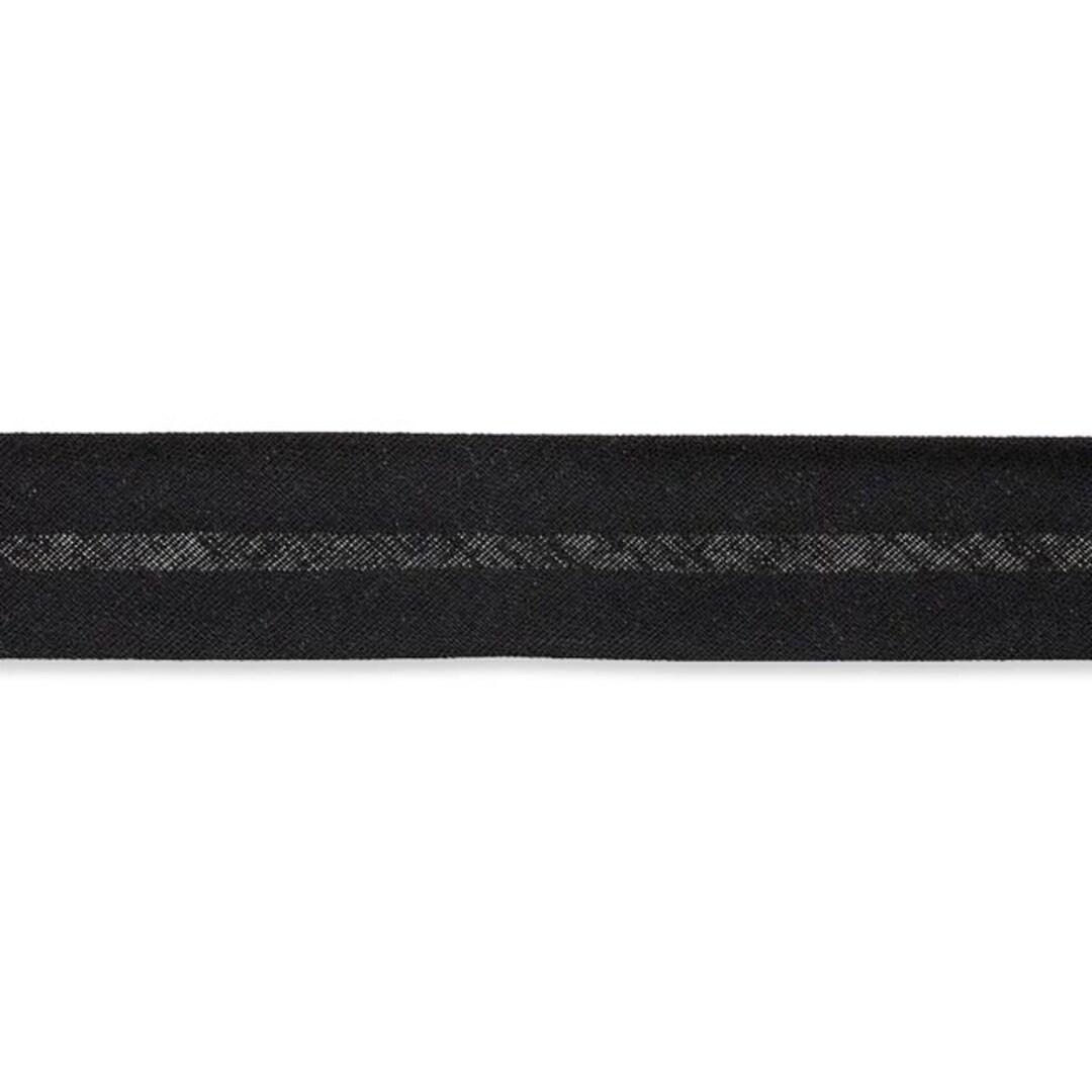 2 M Bias Tape Black Cotton Polyester, Pre-folded, 20 Mm Wide, Sewing ...
