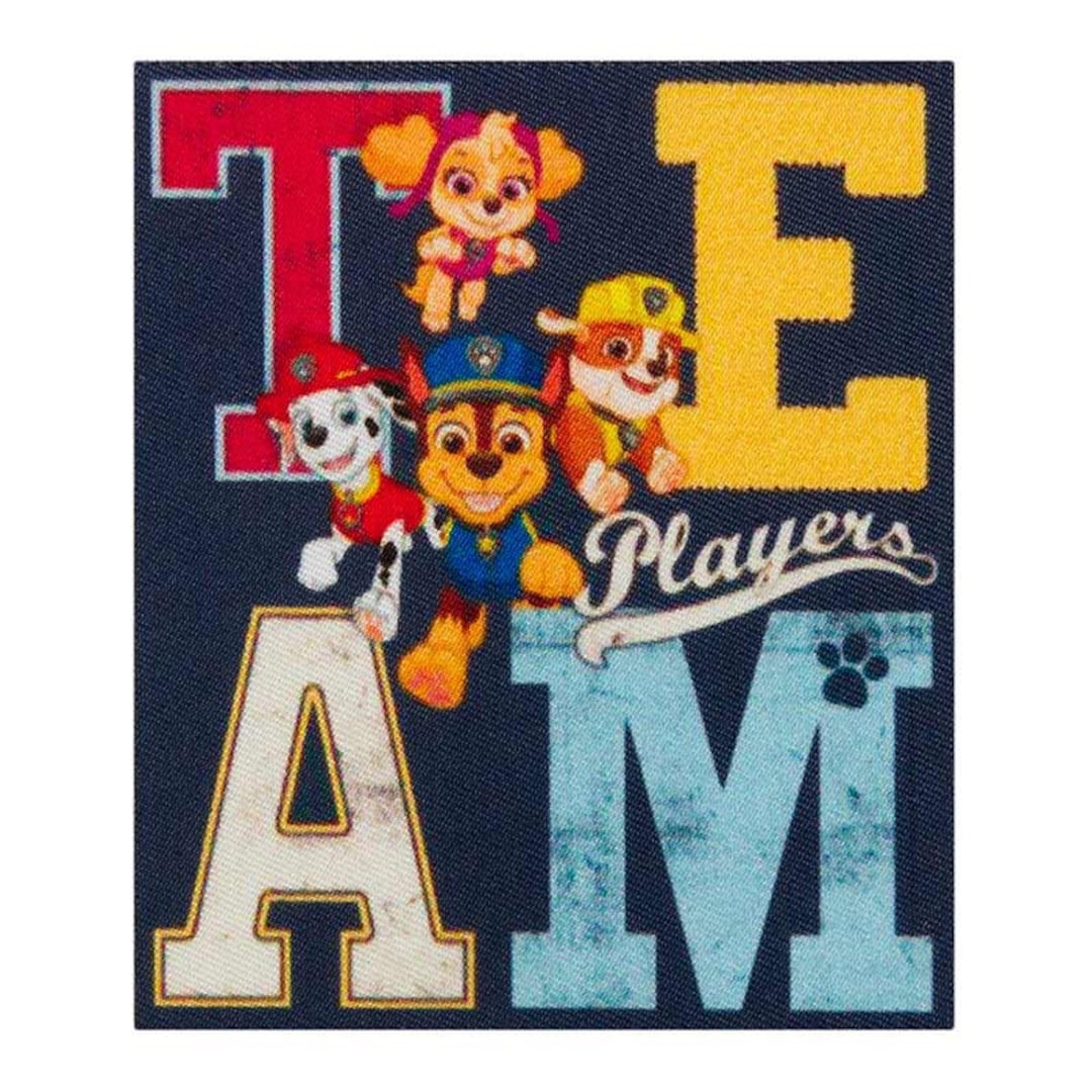 Paw Patrol© Team Label, Paws, Dogs, Team, Label, Paw, Patches, Ironing ...