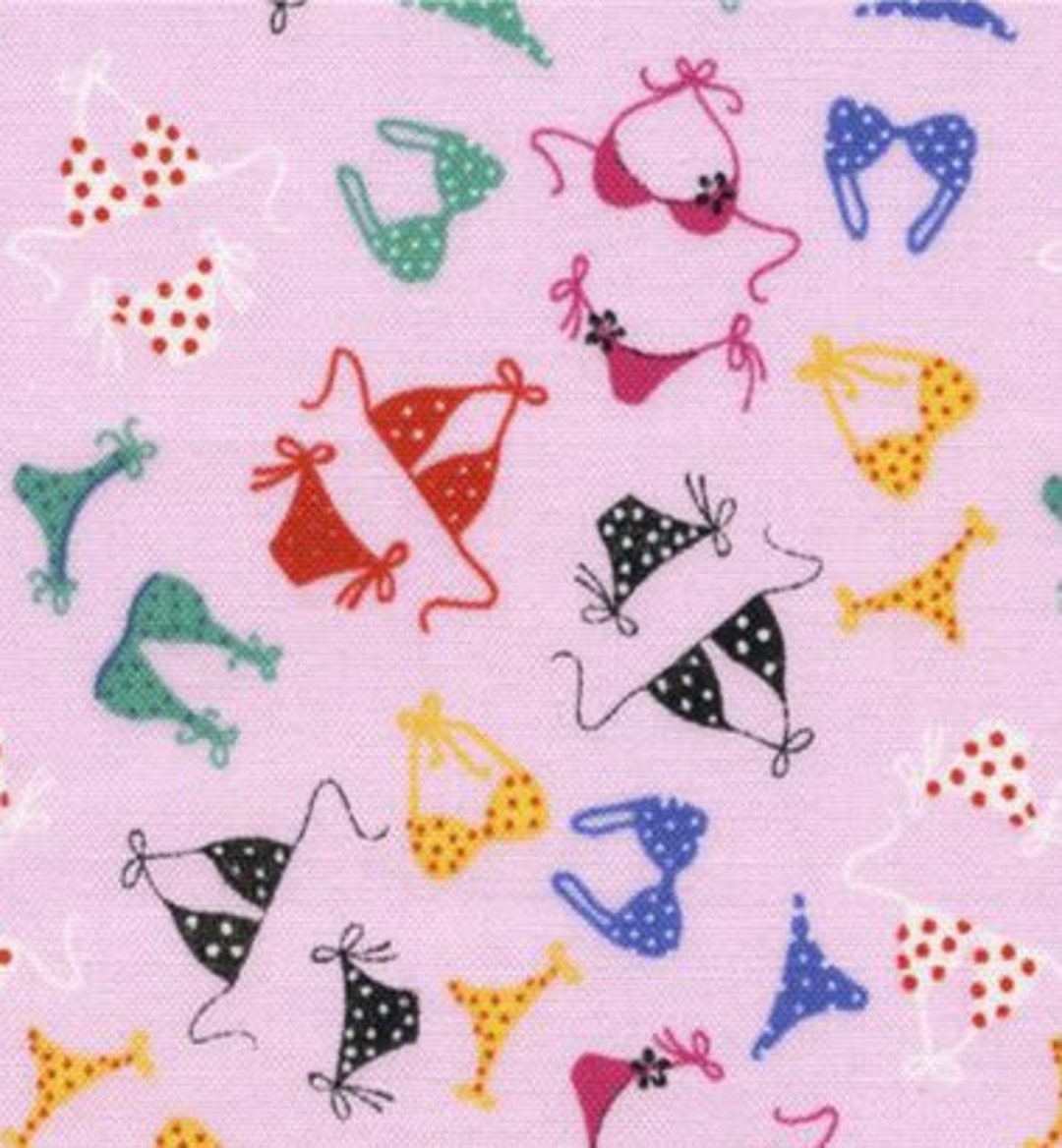 Cotton SMALL BIKINIS, Bikini, String, Thong, Pink, Fabric, Patchwork ...