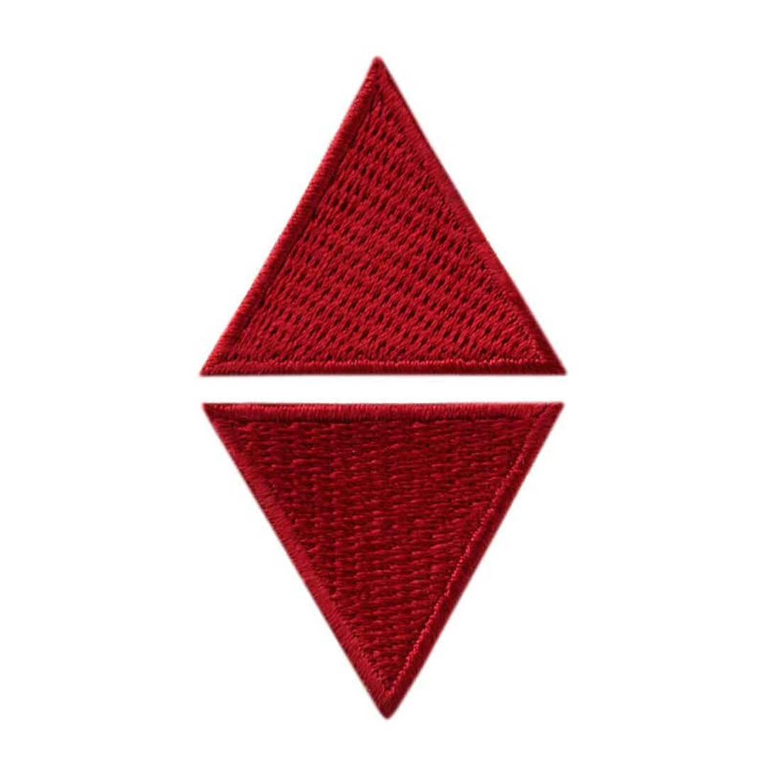 2 Triangles, Red, Patch, Ironing Picture, Press, Applications, Patches ...