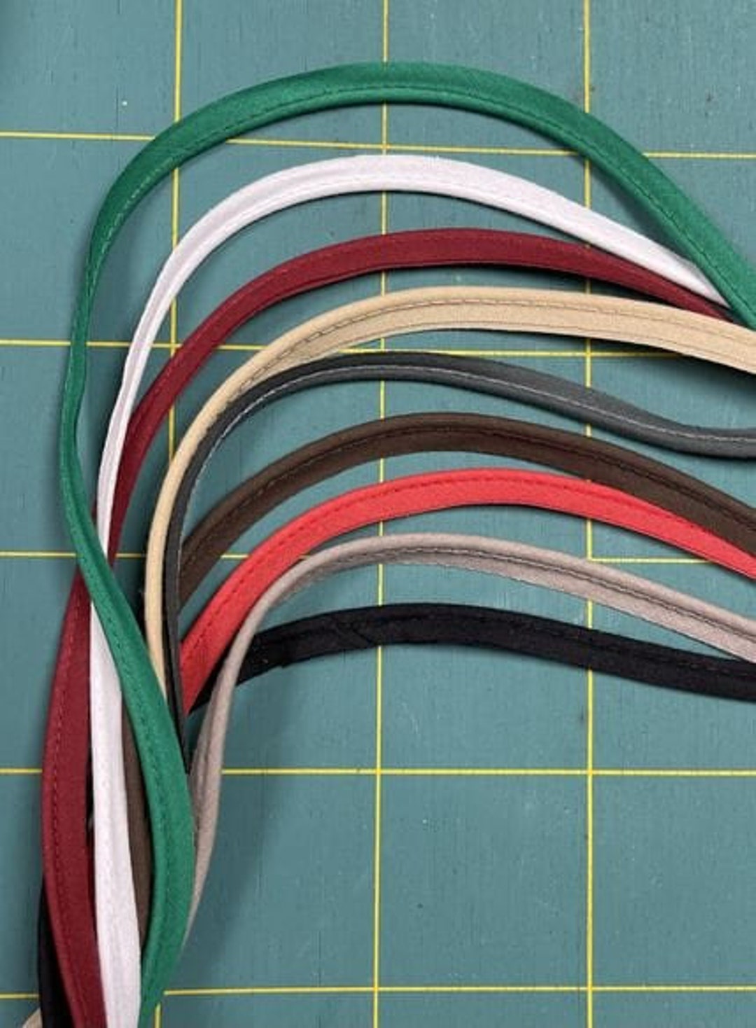 2 M Piping Tape 1 Cm in Various Colors, Piping Tape, Sewing, Edge Tape ...