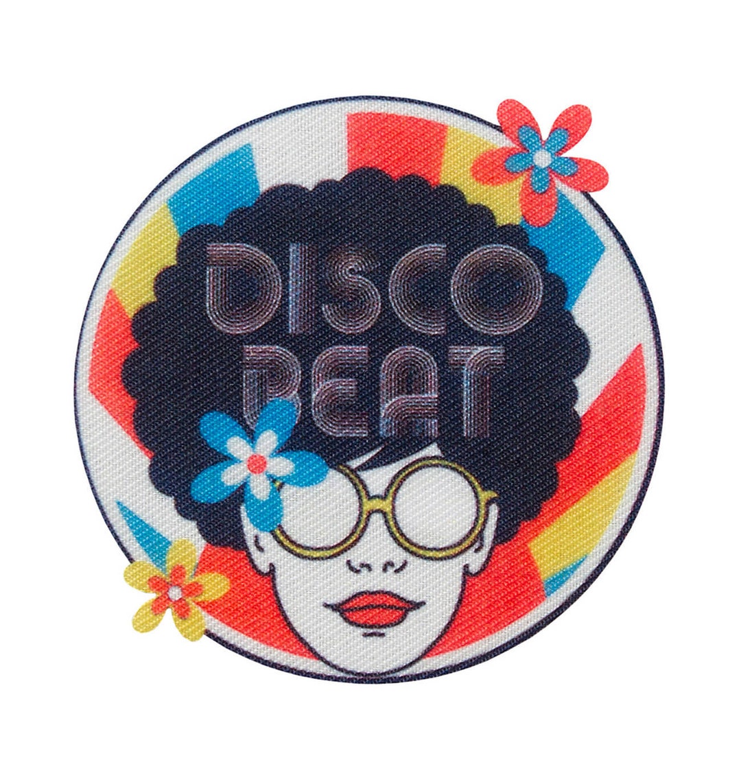 DISCO BEAT Disco Retro Patches Ironing Pictures Patches - Etsy