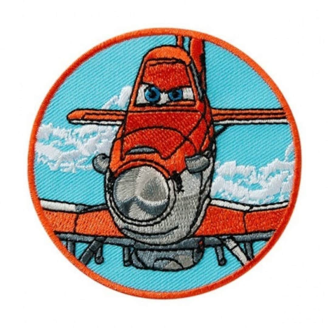 Iron-on Patch Planes Dusty, Airplane, Aviator, Crop Duster, Disney ...