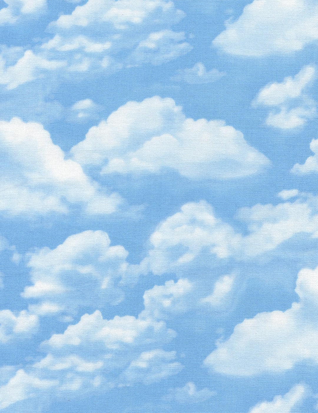 Cotton Fabric Sky & Clouds – Blue Cloud Fabric by Timeless Treasures ...