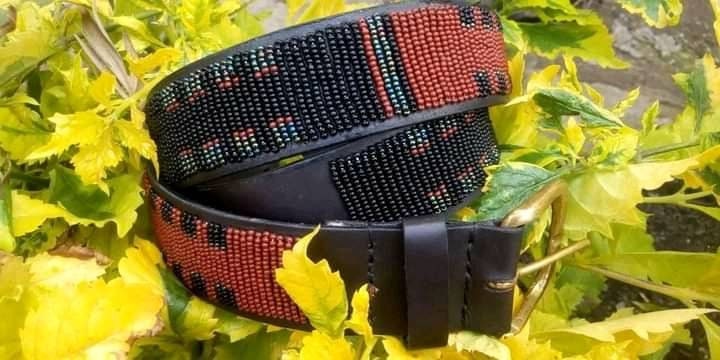 Masai Belt Leather Belt Beaded Belt Kenyan Belt Handmade - Etsy