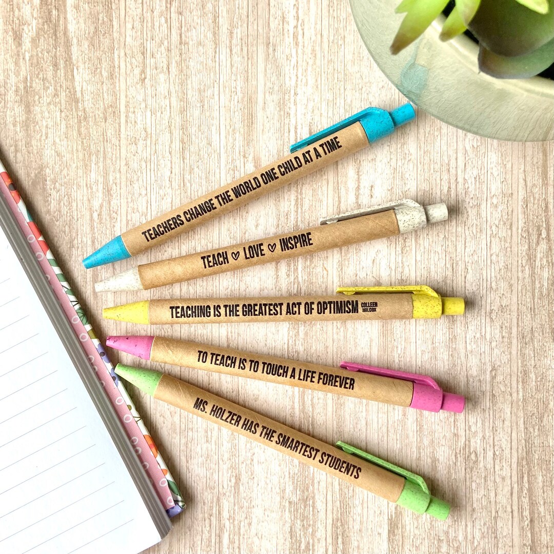Teacher Gift Custom Pens Useful Teacher Appreciation Gift - Etsy