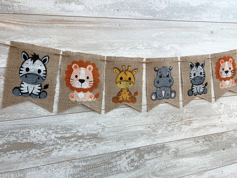 Safari Party Decor, Jungle Animals Banner, Zoo Animals Banner, Safari ...
