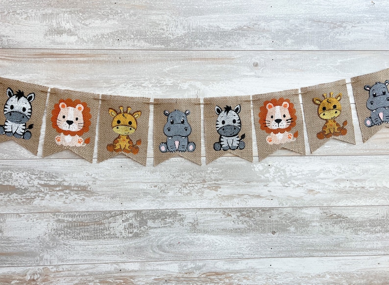 Safari Party Decor, Jungle Animals Banner, Zoo Animals Banner, Safari ...