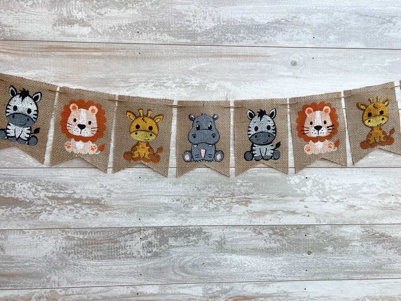 Safari Party Decor, Jungle Animals Banner, Zoo Animals Banner, Safari ...