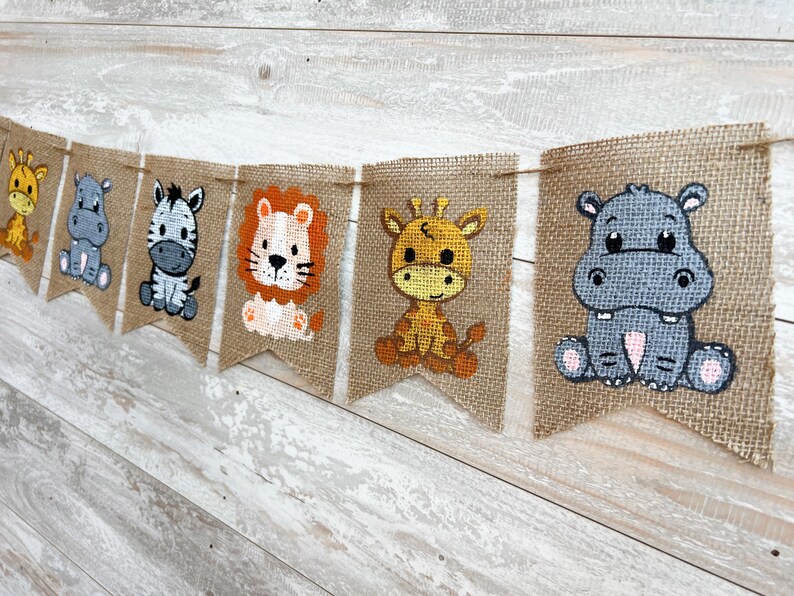 Safari Party Decor, Jungle Animals Banner, Zoo Animals Banner, Safari ...