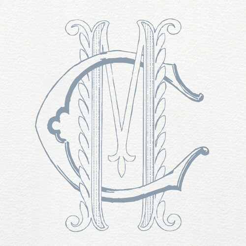 CM Vintage Wedding Monogram MC Classic Monogram Vintage - Etsy