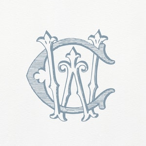 CW Vintage Monogram · WC Duogram · CW Classic Wedding Monogram ...