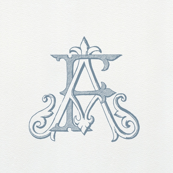 2 Letter Monogram - Etsy