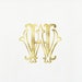 HW Vintage Monogram WH Duogram HW Classic Wedding Monogram Interlocking ...