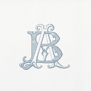 AB Vintage Monogram · BA Duogram · AB Antique Classic Wedding Monogram ...