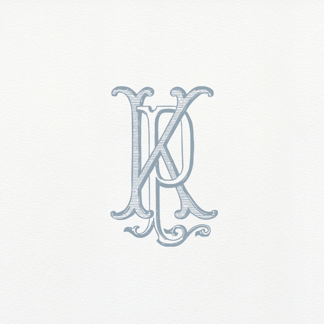 KP Vintage Monogram · PK Duogram · KP Antique Classic Wedding Monogram ...