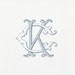 CK Wedding Monogram KC Duogram Classic Wedding Monogram - Etsy