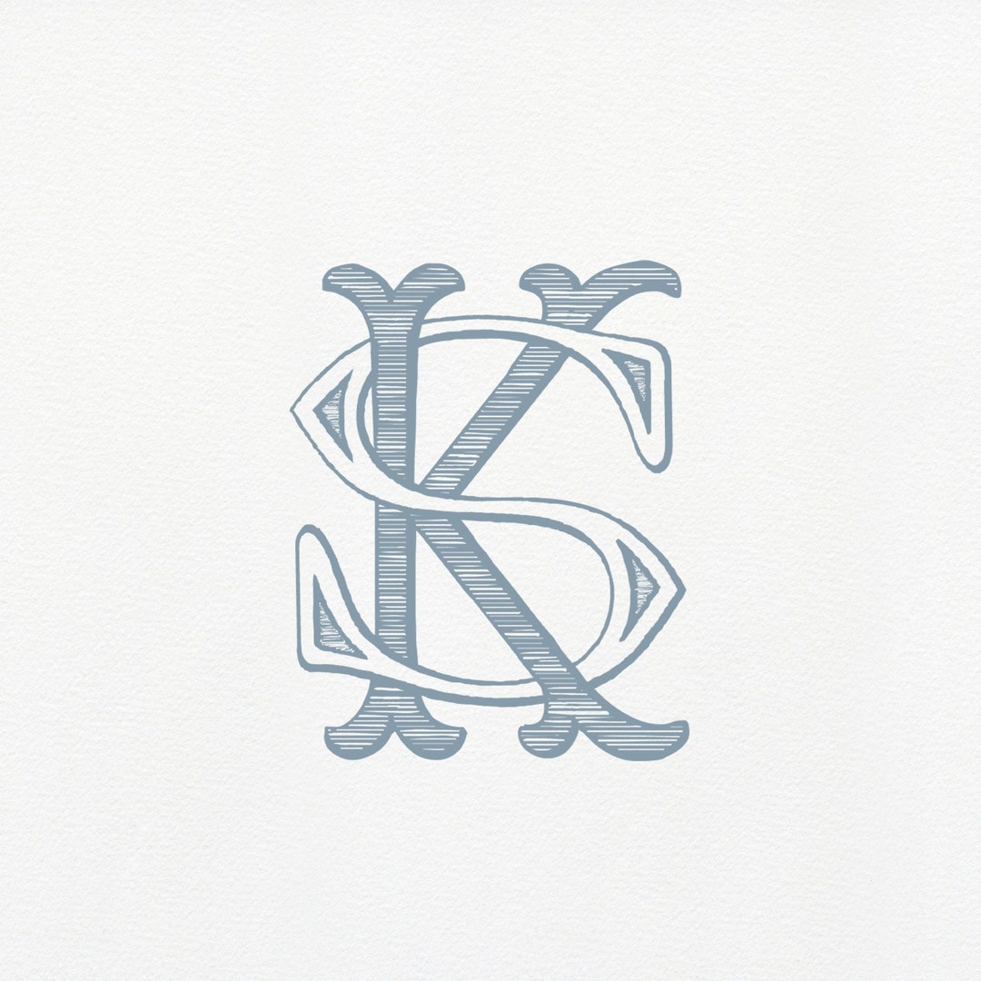 KS Vintage Monogram · SK Duogram · KS Classic Wedding Monogram ...