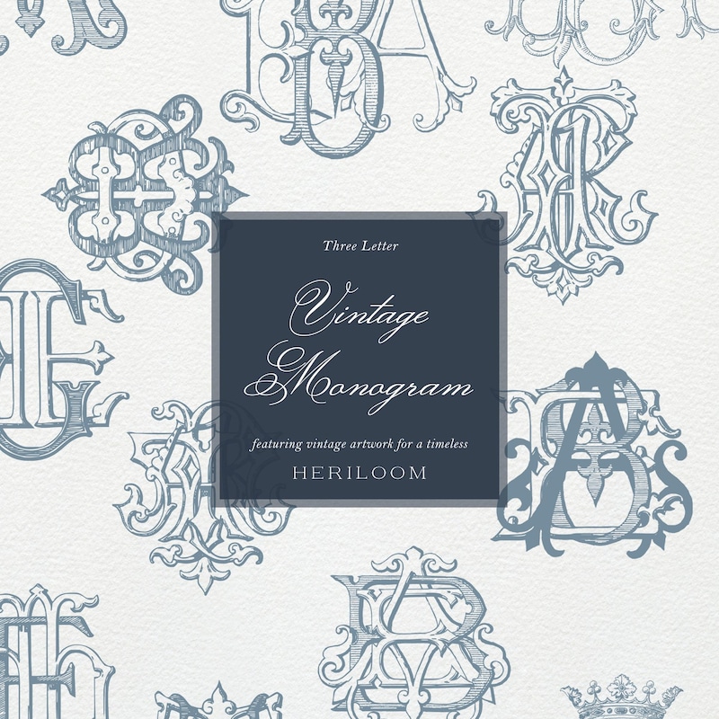 Custom Vintage D Monogram - Etsy