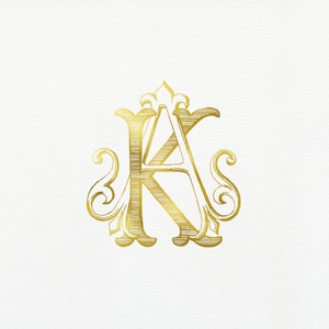 AK Vintage Monogram · AK Duogram · KA Classic Wedding Monogram ...