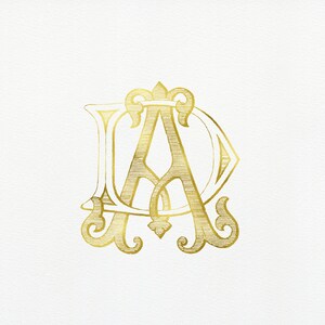 AD Vintage Monogram · DA Duogram - Etsy