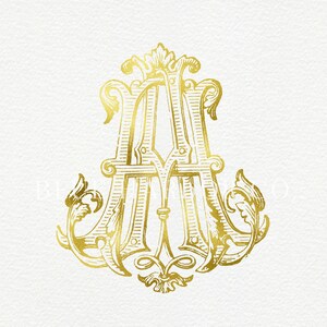 AA Vintage Monogram · AA Classic Wedding Monogram · Interlocking Two ...