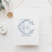 Vintage CE/EC Interlocked Monogram: Classic Wedding Duogram (digital ...
