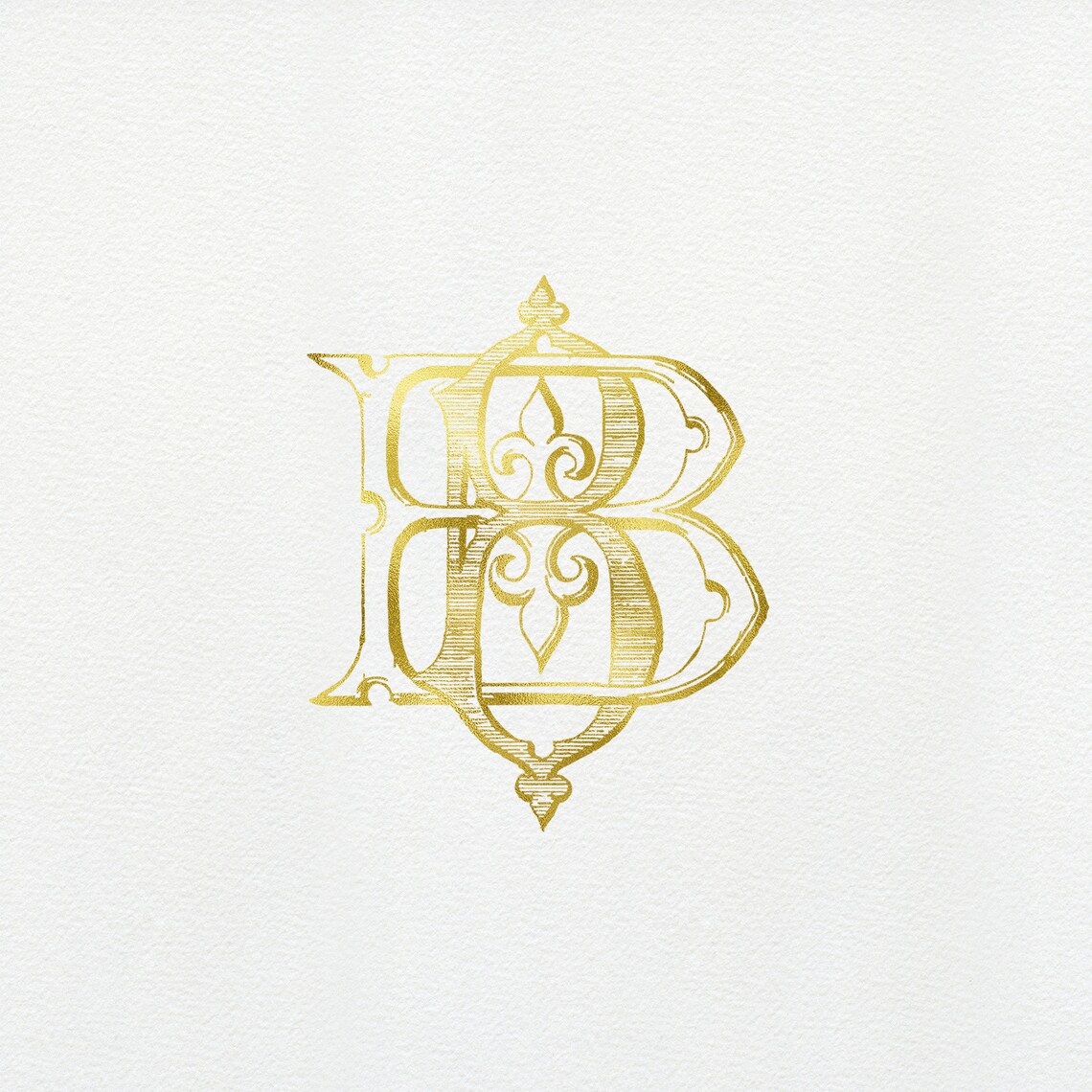 BB Vintage Wedding Monogram Classic Monogram Vintage | Etsy