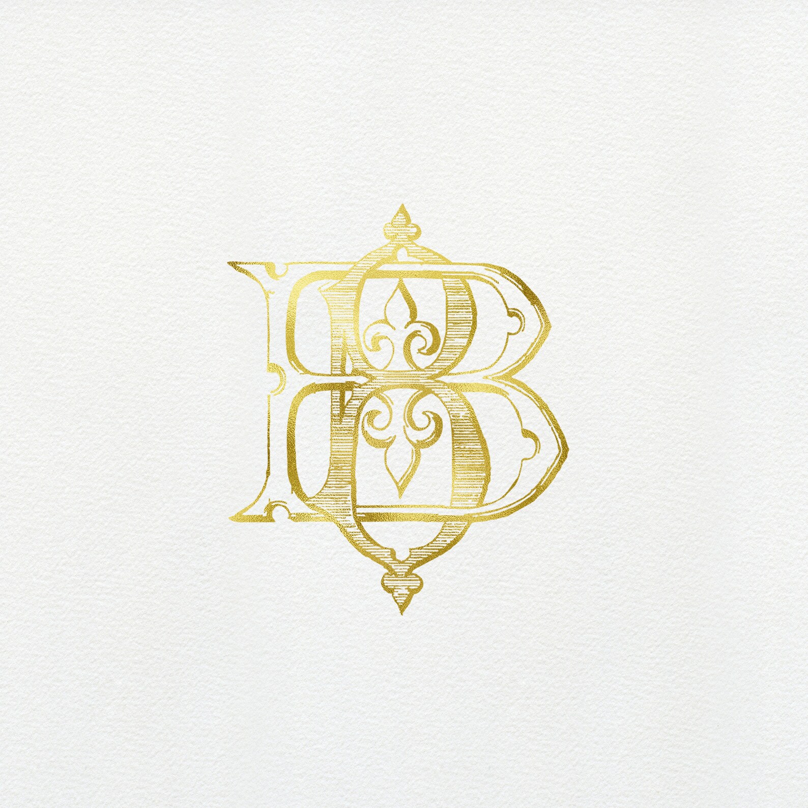 BB Vintage Wedding Monogram Classic Monogram Vintage | Etsy