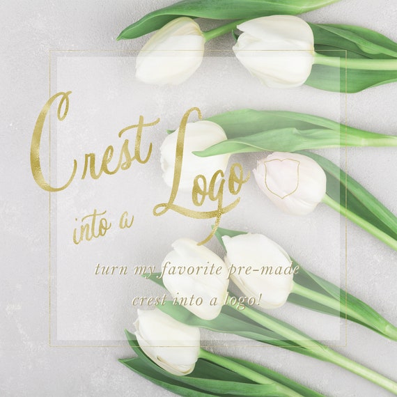 Crest Into a Logo Design Custom Branding Design Bespoke - Etsy