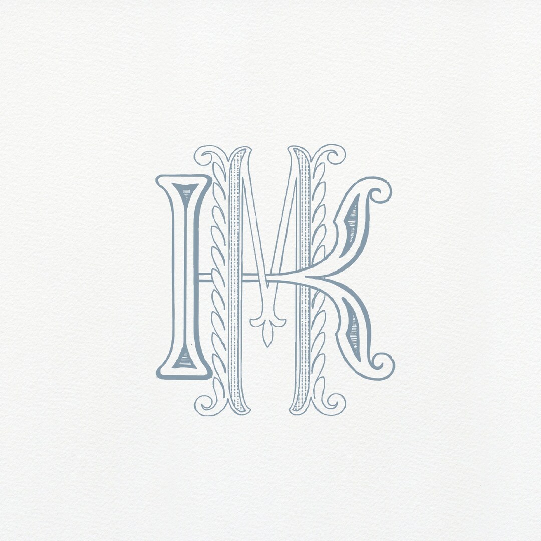KM Vintage Monogram · MK Duogram · KM Classic Wedding Monogram ...
