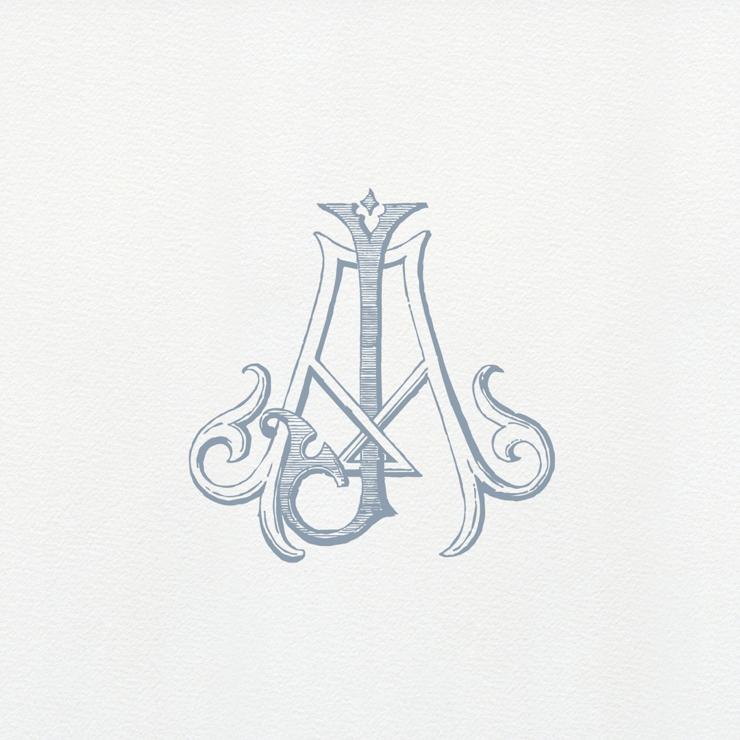 AJ Vintage Wedding Monogram · JA Classic Monogram · Vintage Monogram ...