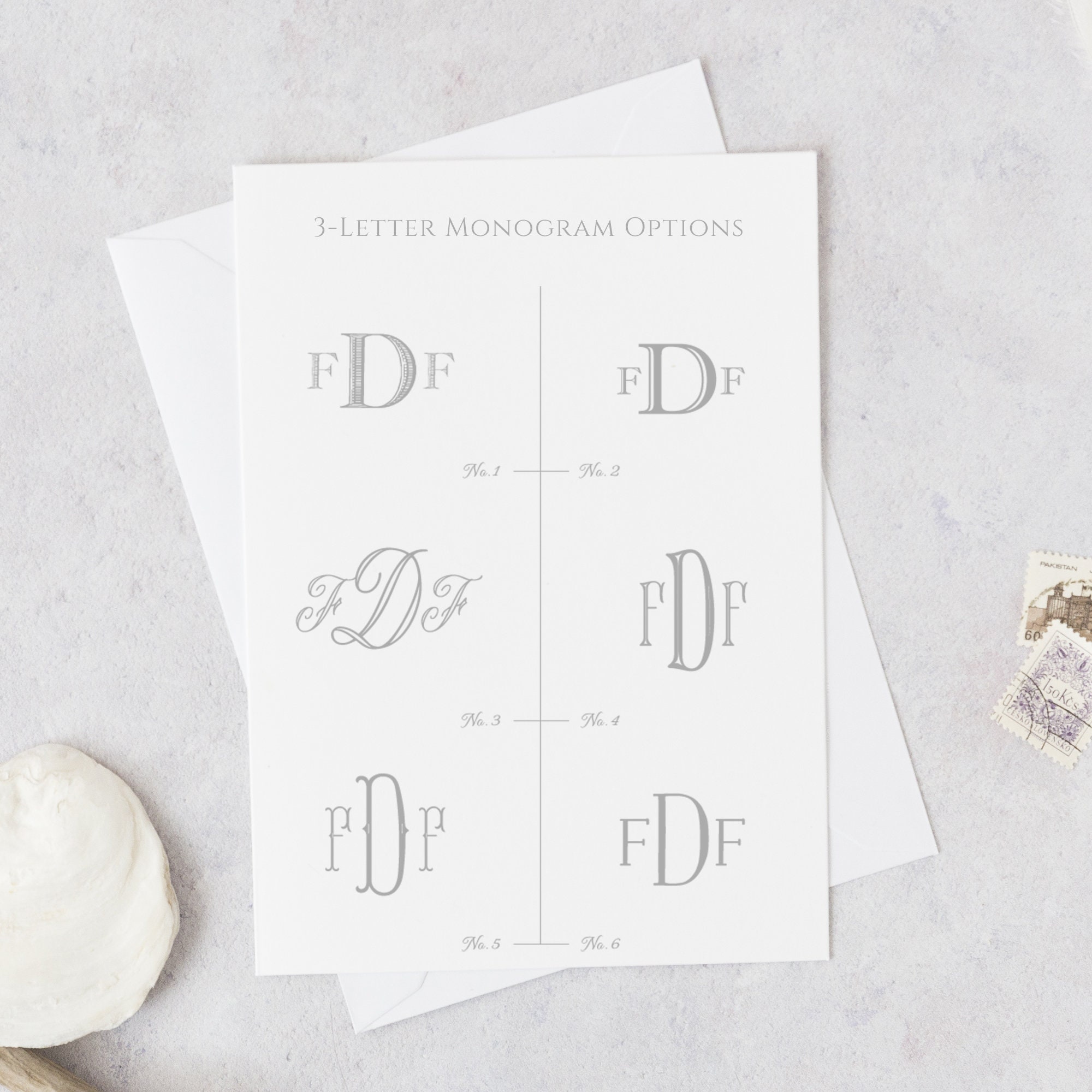 Vintage Wreath Monogram Wedding Monogram Logo Interlock - Etsy