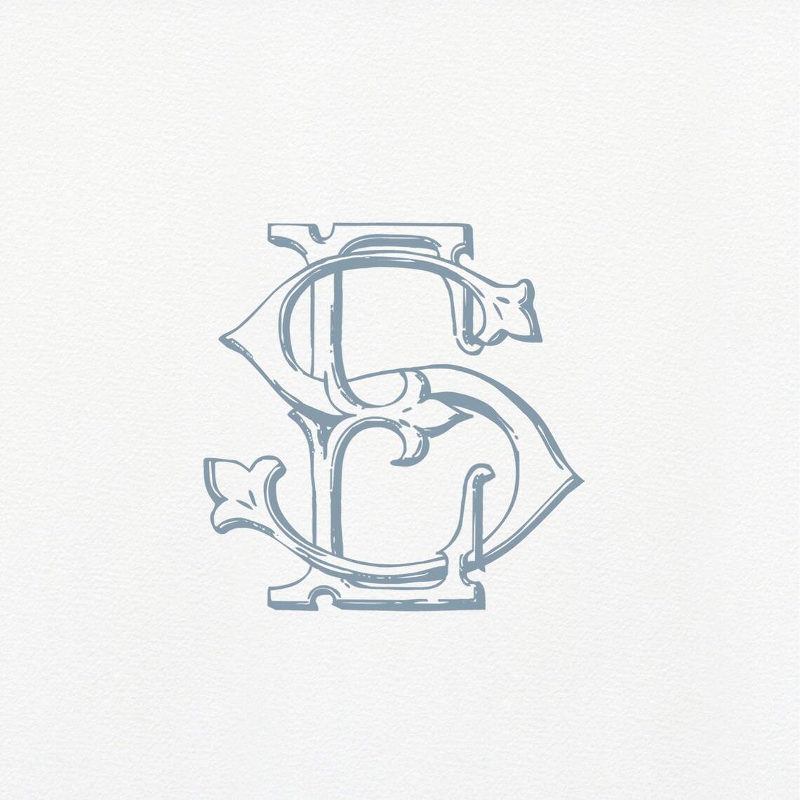 Vintage ES/SE Interlocked Monogram: Classic Wedding Duogram (digital ...