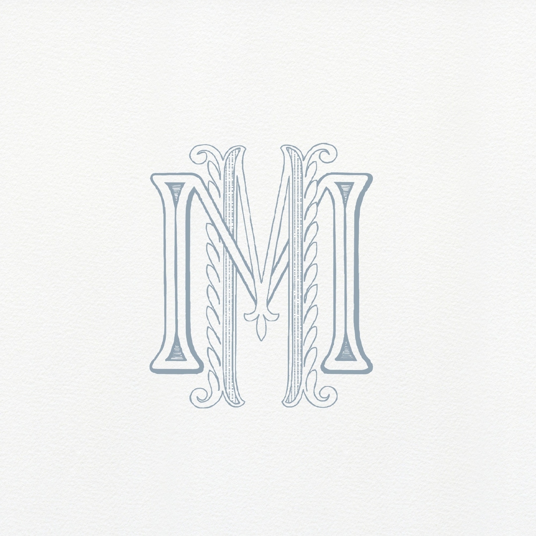 MM Vintage Monogram · MM Duogram · MM Antique Wedding Monogram ...