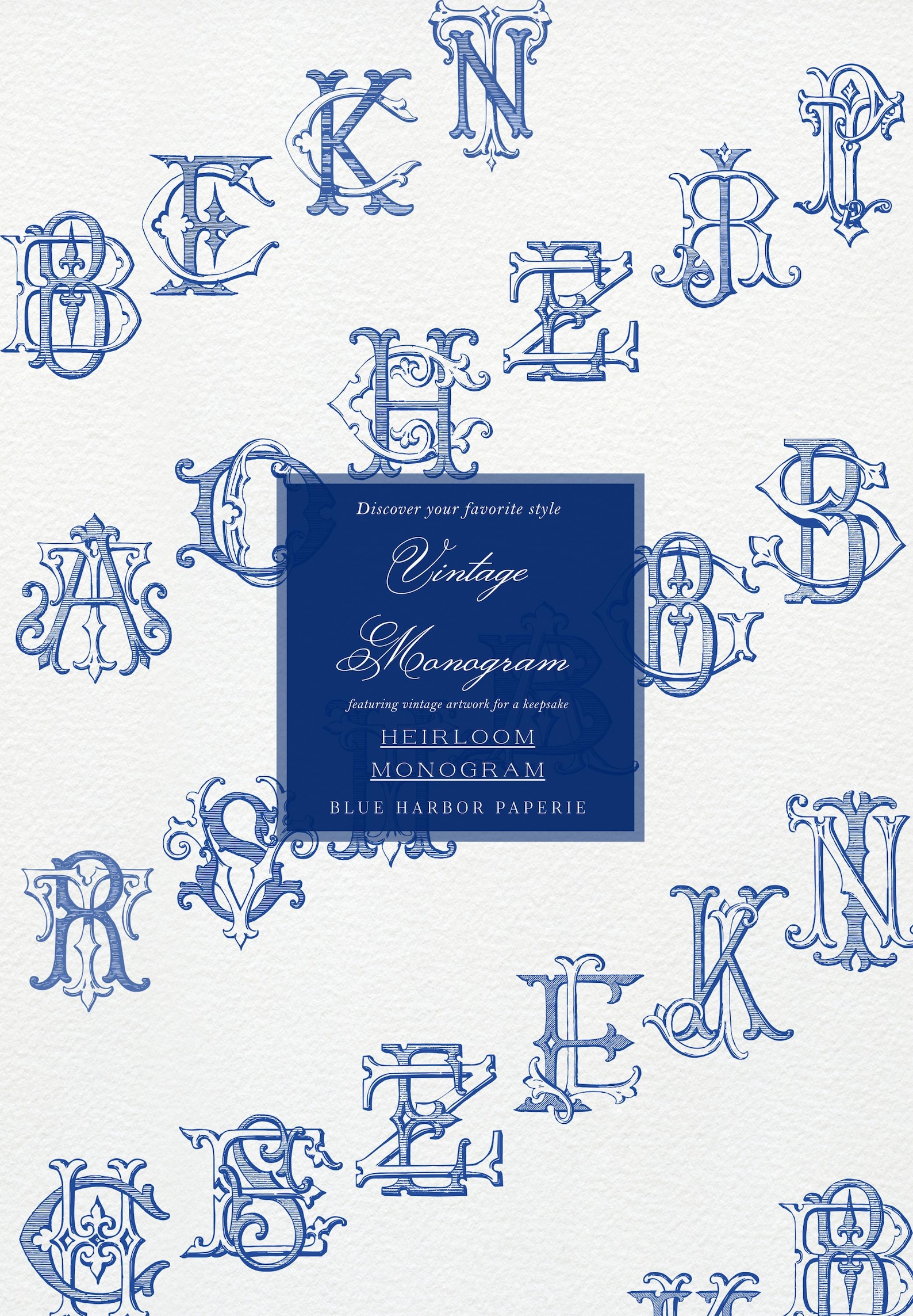 Classic Wedding Monogram · Vintage Monogram · Digital Duogram - Etsy