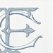 Vintage CF Monogram: Interlocking Wedding Initial (digital Download) - Etsy
