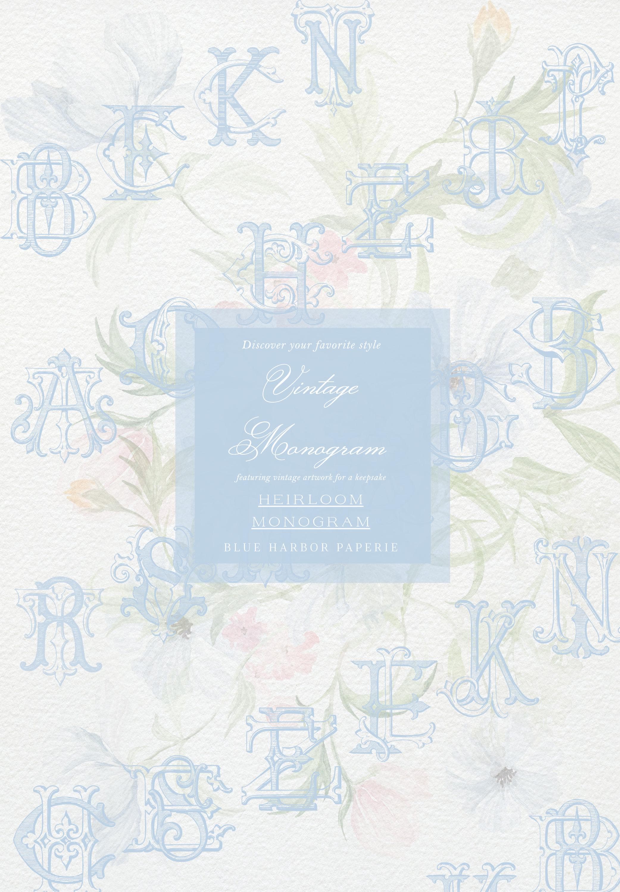 Classic Wedding Monogram · Vintage Monogram · Digital Duogram - Etsy