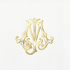 JM Vintage Monogram · MJ Duogram · JM Classic Wedding Monogram ...